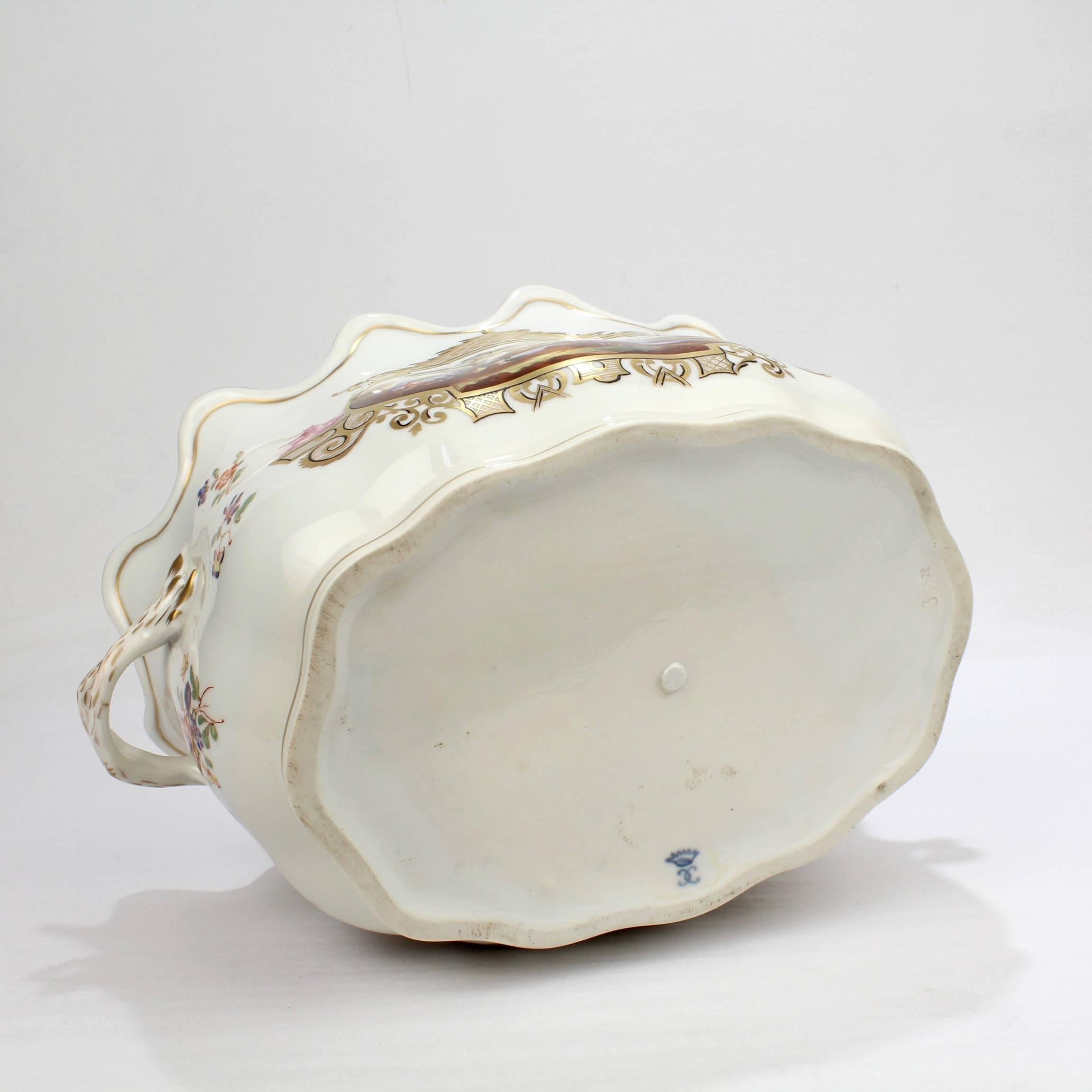 Hand-Painted German Porcelain Monteith or Wine Glass Cooler at 1stDibs ...