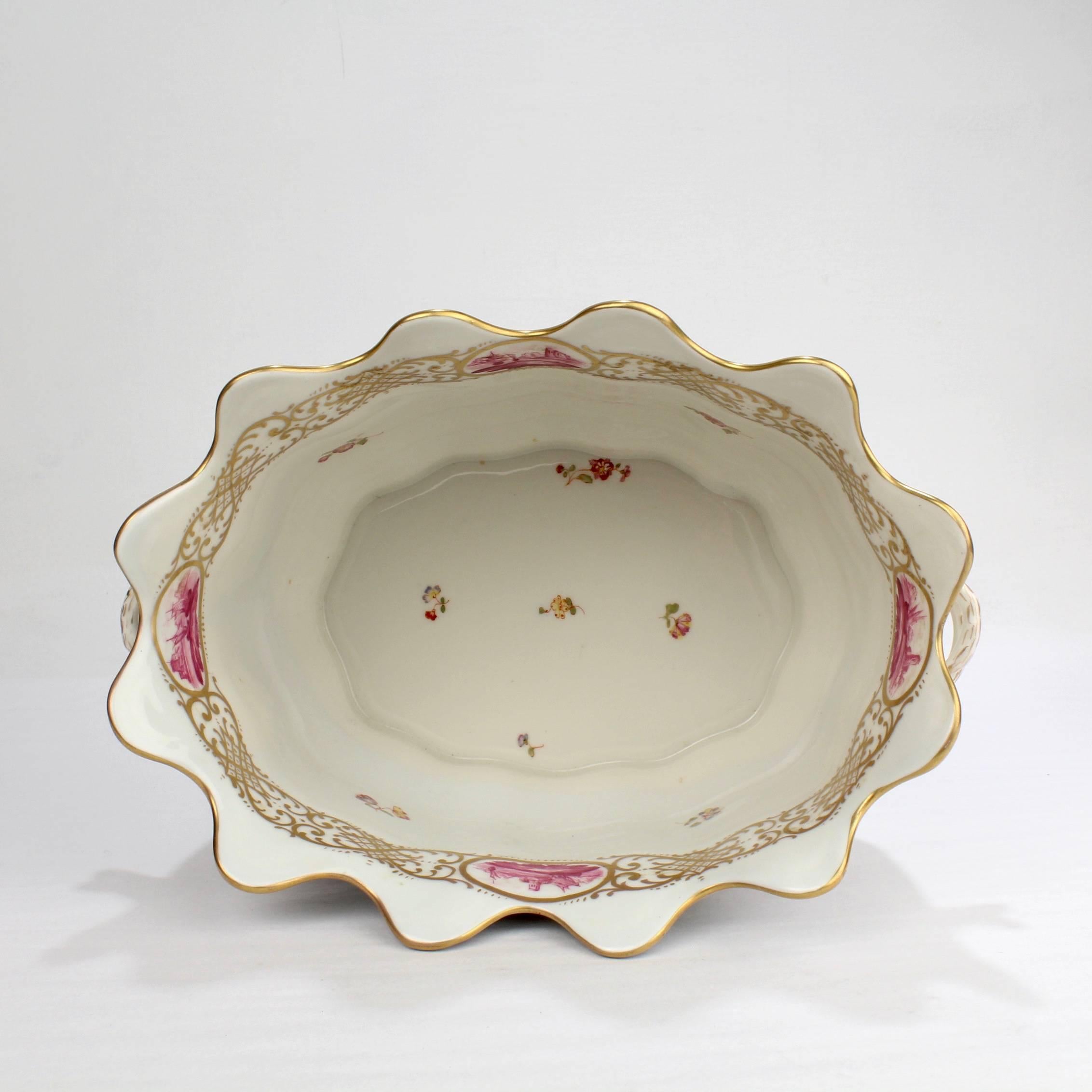 Hand-Painted German Porcelain Monteith or Wine Glass Cooler at 1stDibs ...