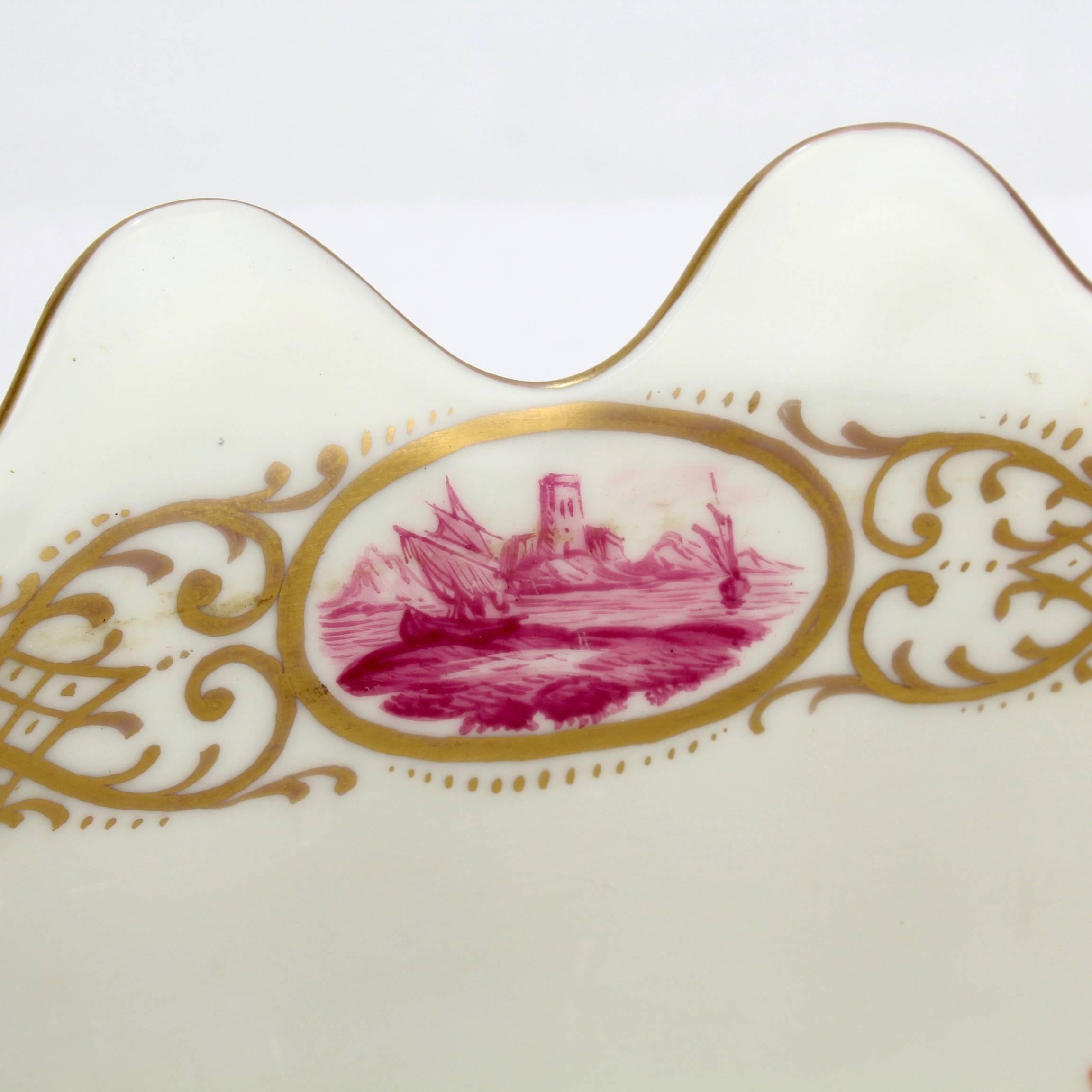 Hand-Painted German Porcelain Monteith or Wine Glass Cooler at 1stDibs ...