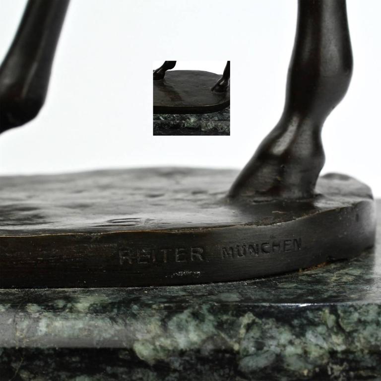 Vintage German Bronze Sculpture of a Race Horse, Early 20th Century at ...