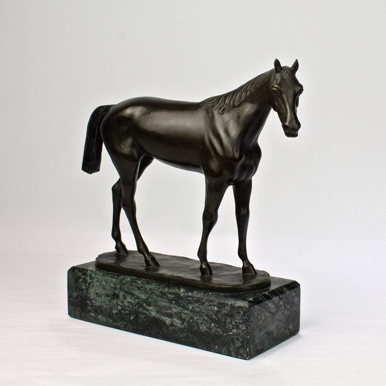 Vintage German Bronze Sculpture of a Race Horse, Early 20th Century at ...