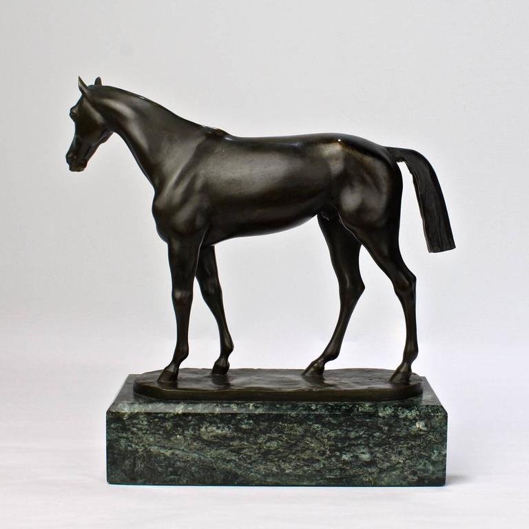 Vintage German Bronze Sculpture of a Race Horse, Early 20th Century at ...