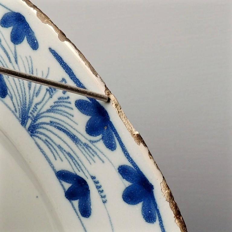 Large Mid-18th Century Chinoiserie Decorated English Delft Charger For ...