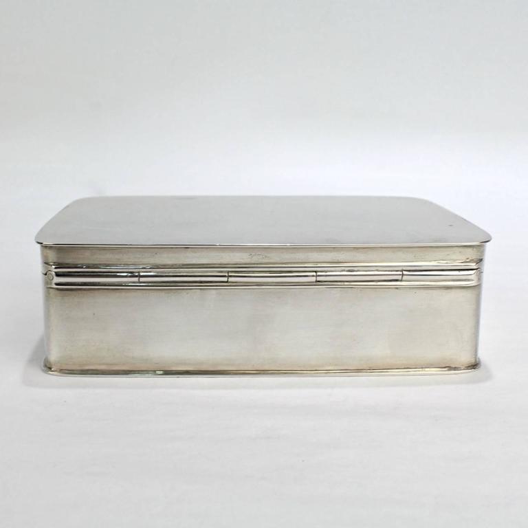 Art Deco German 800 Silver Dresser Box by Körner and Proll Silversmiths ...