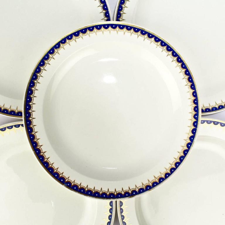 Set of Ten Early 19th Century Wedgwood Creamware Pattern No. 892 Dinner ...