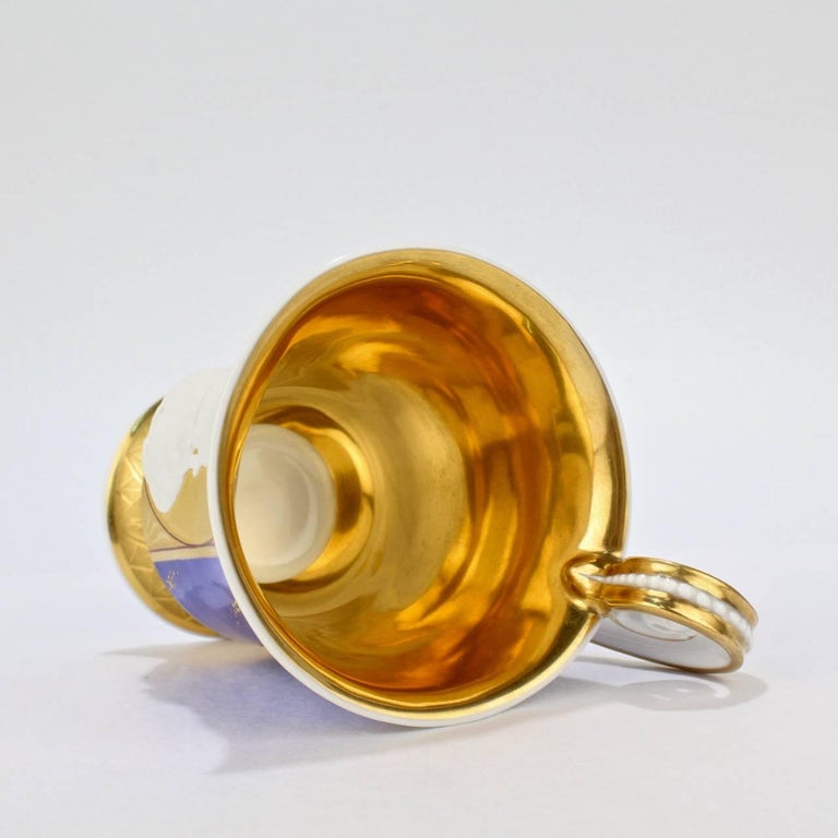 Antique KPM Royal Berlin Porcelain Lapis Blue Ground Cameo Portrait Cup ...