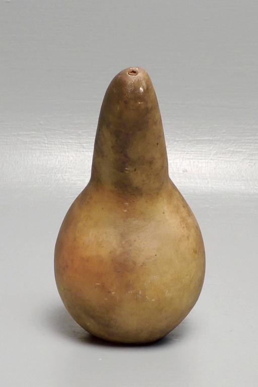 Large Antique Alabaster Folk Art Stone Fruit Pear Sculpture For Sale at ...