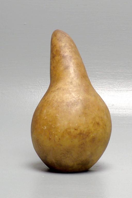 Large Antique Alabaster Folk Art Stone Fruit Pear Sculpture For Sale at ...