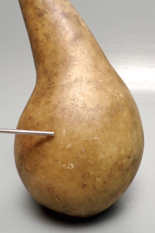 Large Antique Alabaster Folk Art Stone Fruit Pear Sculpture For Sale at ...