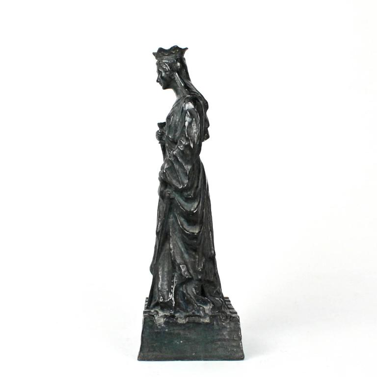Bronze Sculpture of Saint, Santa, Barbara by California Artist Francis ...
