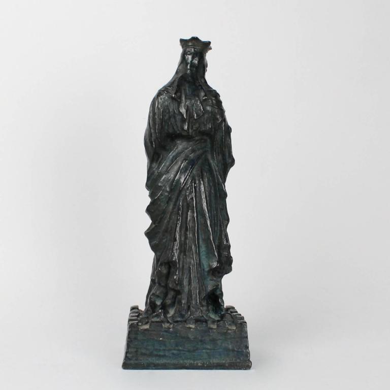 Bronze Sculpture of Saint, Santa, Barbara by California Artist Francis ...