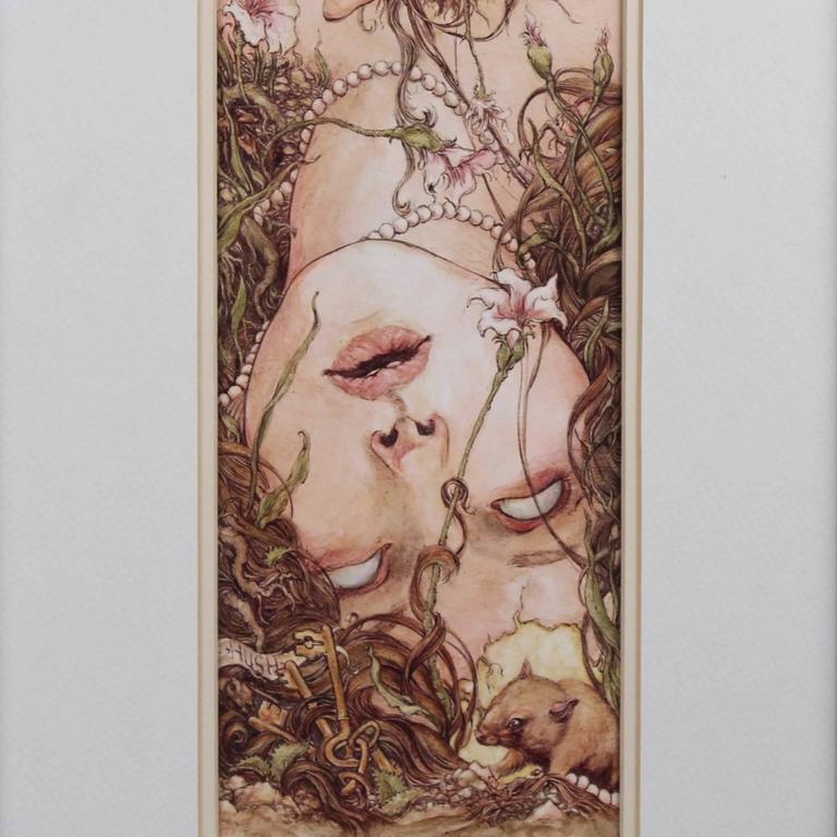 Husk, a Biro, Watercolor and Gouache Painting by Jeremy Hush, 2013 For ...