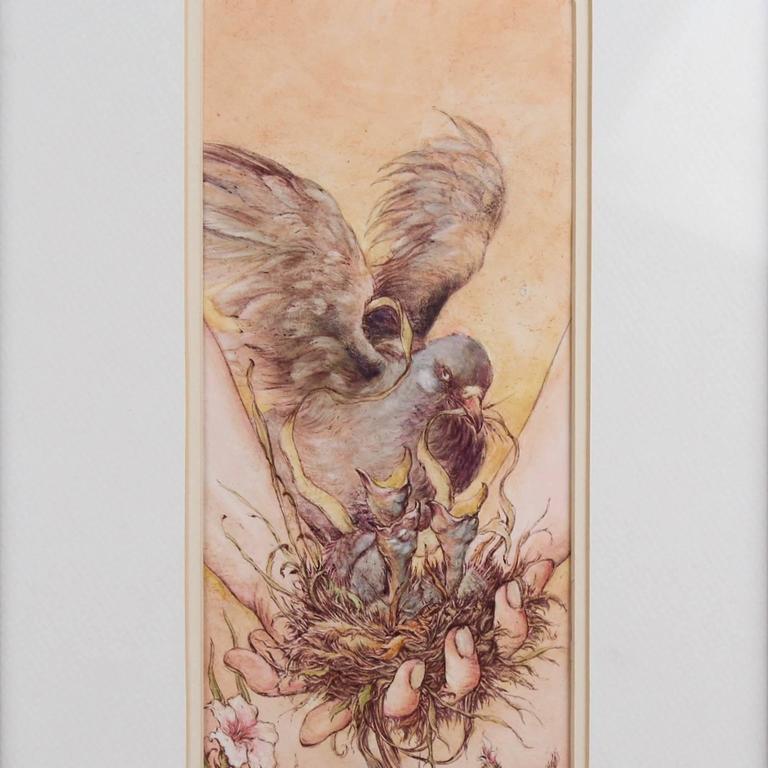 Husk, a Biro, Watercolor and Gouache Painting by Jeremy Hush, 2013 For ...