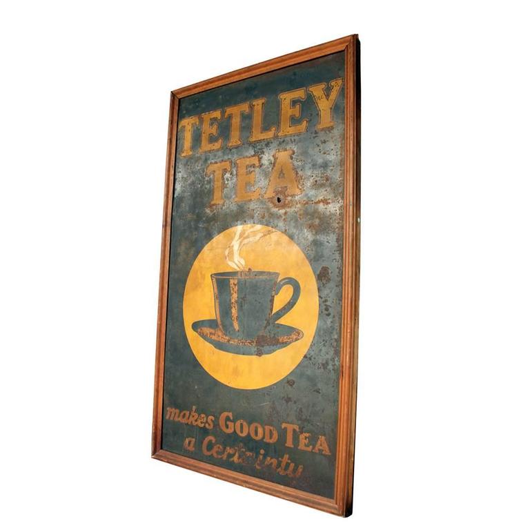 Tetley Tea Sign at 1stDibs