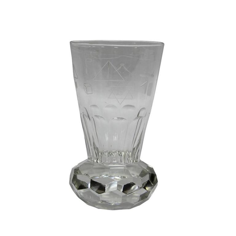 Hand Etched Masonic Ceremonial Crystal Glassware at 1stDibs | masonic ...