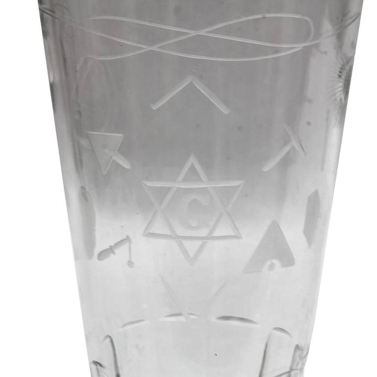 Hand Etched Masonic Ceremonial Crystal Glassware at 1stDibs | masonic ...