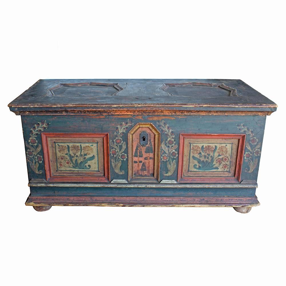 German Primitive Trunk at 1stDibs