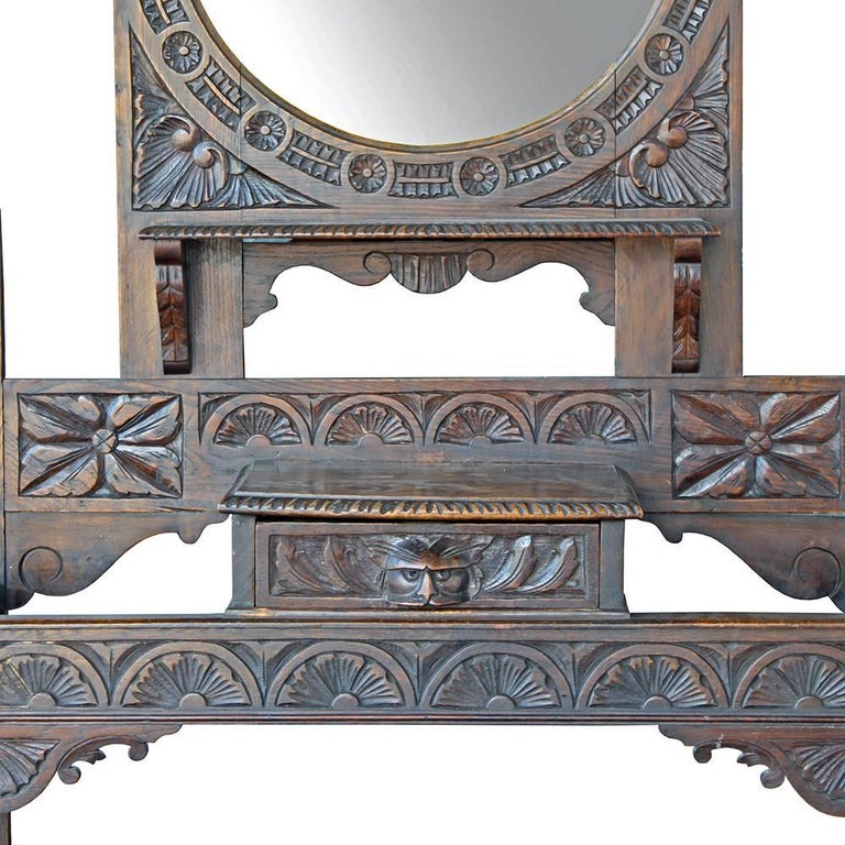 Victorian Carved Hall Tree at 1stDibs