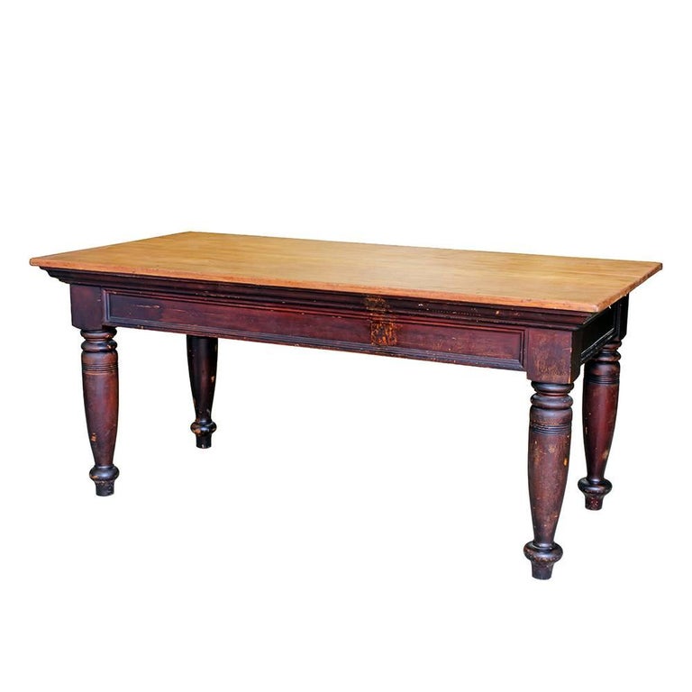 Stout Legged Farm Table For Sale at 1stdibs