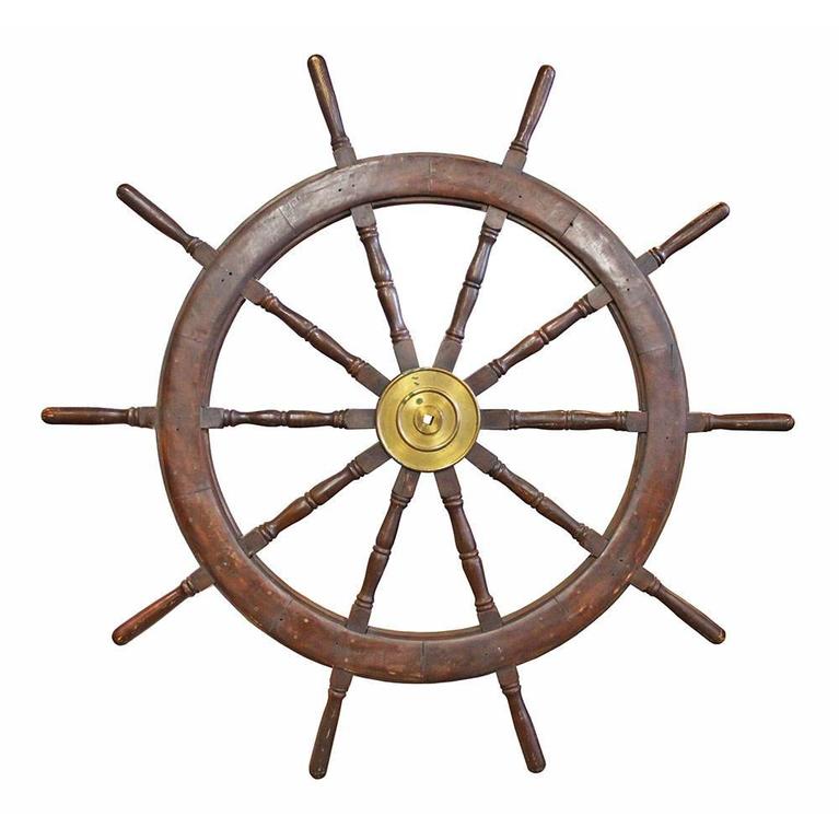 20th Century Ship's Wheel For Sale at 1stdibs