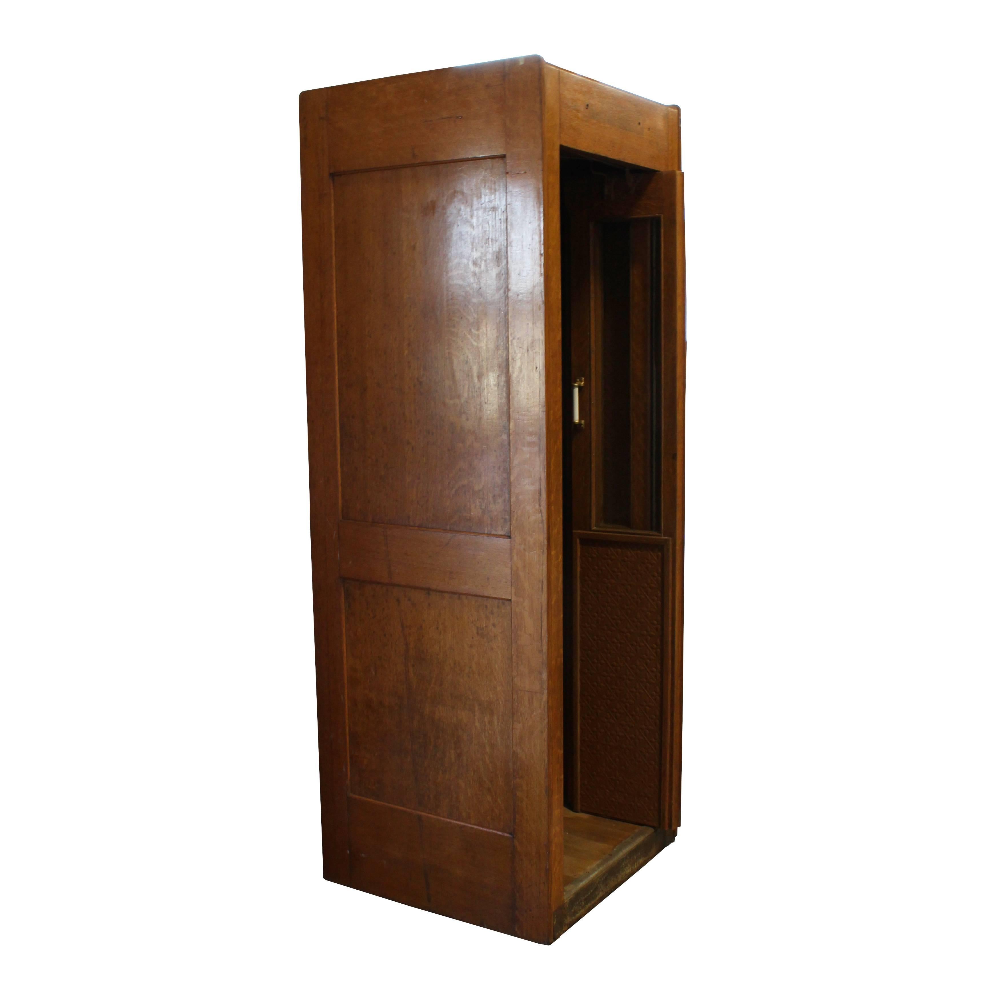 Vintage Oak Phone Booth at 1stDibs | antique phone booth, 1920s phone ...
