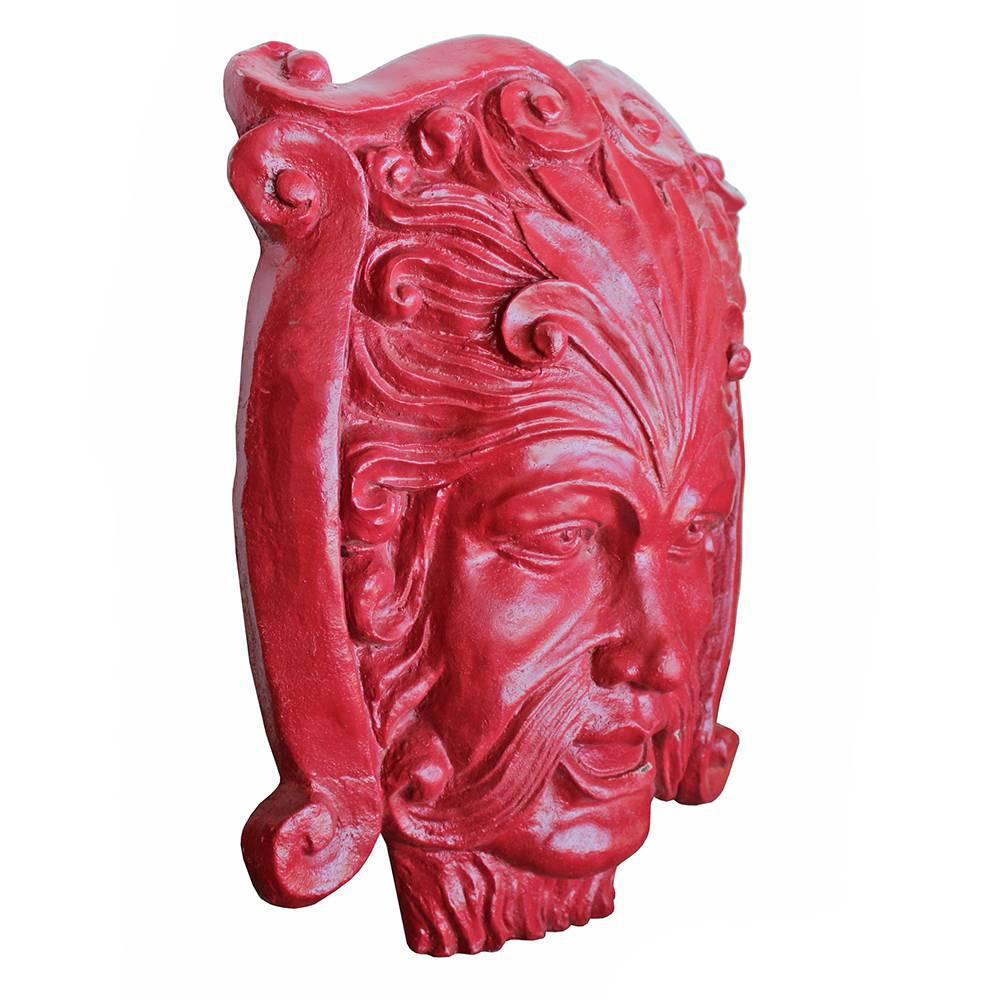 Architectural Cast Iron Ornamental Face at 1stDibs