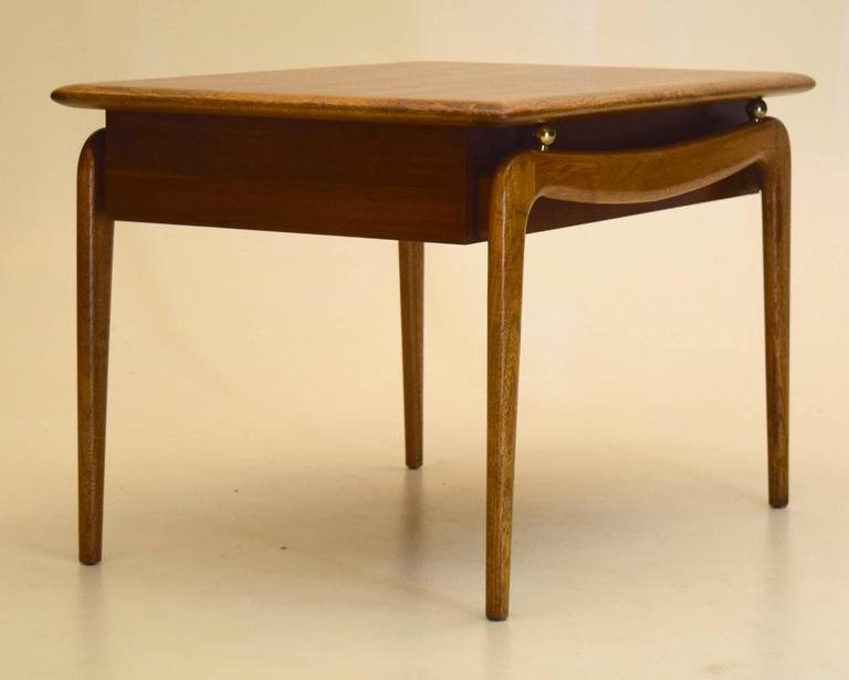 Walnut and Oak End Table by Lane Altavista at 1stDibs