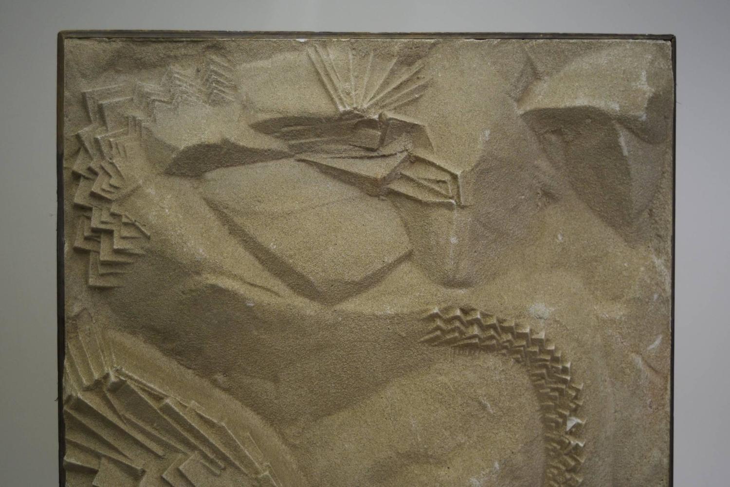 Monumental Cubist Phoenix Relief Architectural Plaque by George Nocito ...