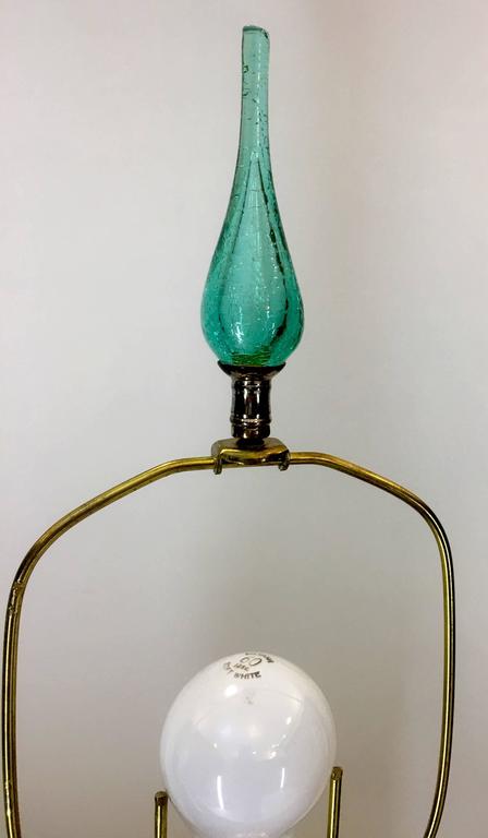 Pair of Original 1960s Blenko Lamps in Sea Green at 1stDibs | blenko ...
