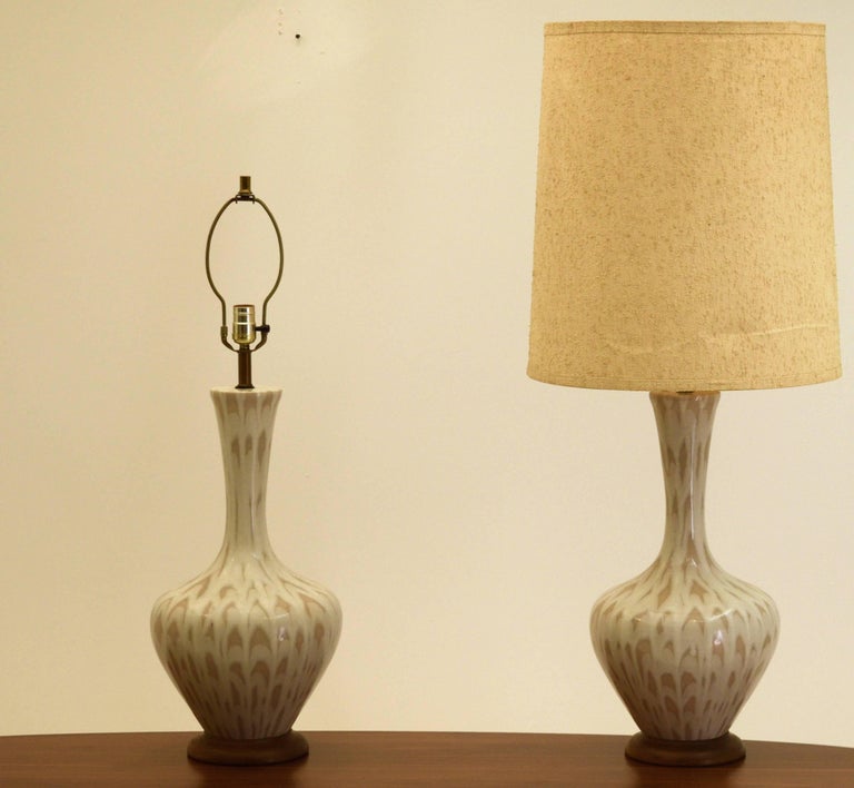 Large Pair of Ceramic Table Lamps by Phil-Mar Sandel at 1stDibs