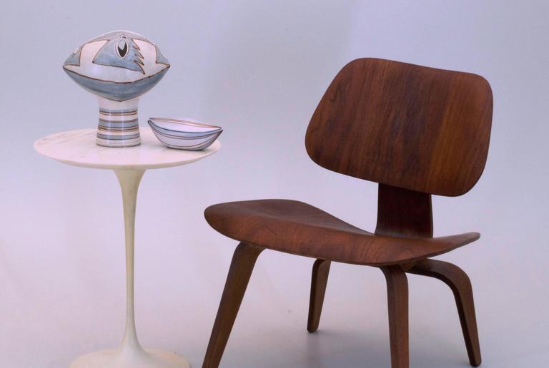 Fong Chow Gulfstream Abstract Vase and Lidded Box for Glidden Pottery ...