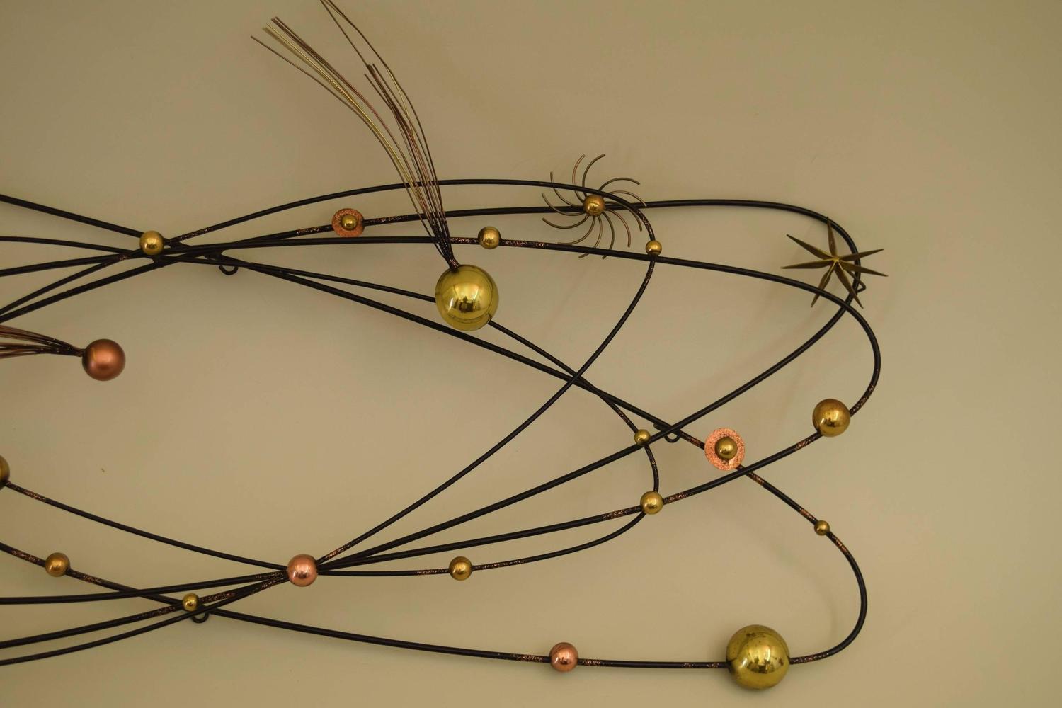 Atomic Galaxy Wall Sculpture by C. Jere, circa 1965 at 1stdibs