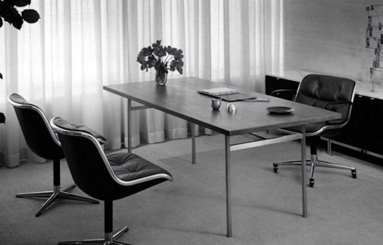 Hans Knoll Modernist Table Desk, circa 1952 at 1stDibs