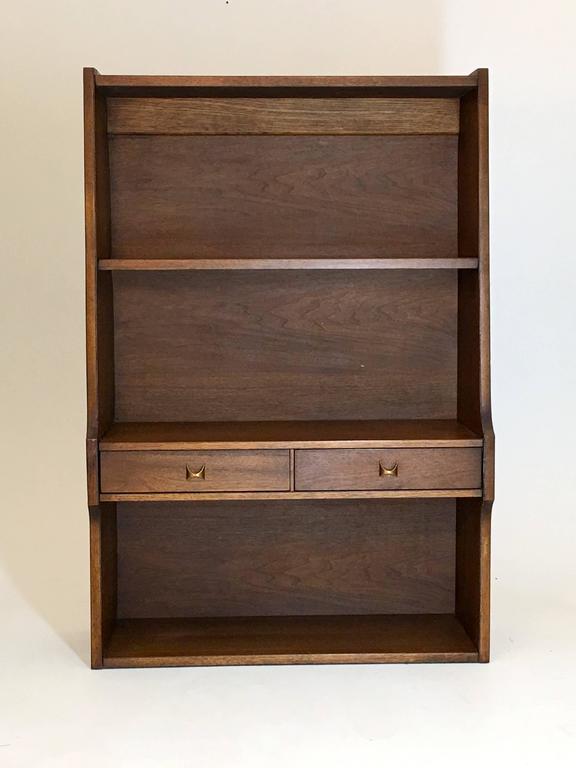 Broyhill Brasilia Premier Walnut Bookcase For Sale at 1stDibs