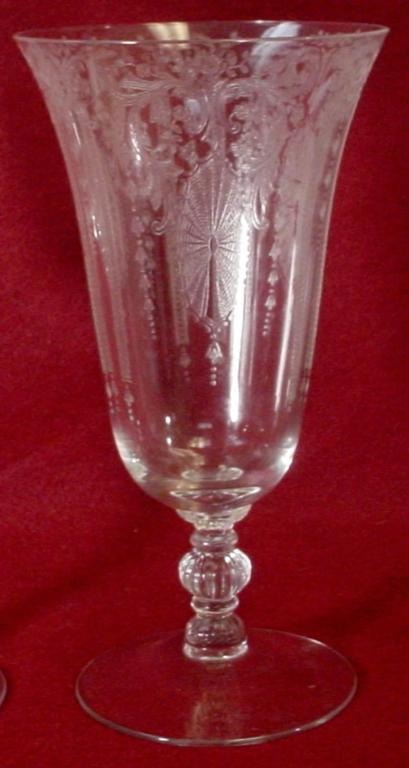 CAMBRIDGE crystal CANDLELIGHT 3111 pattern ICED Beverage GLASS at 1stDibs