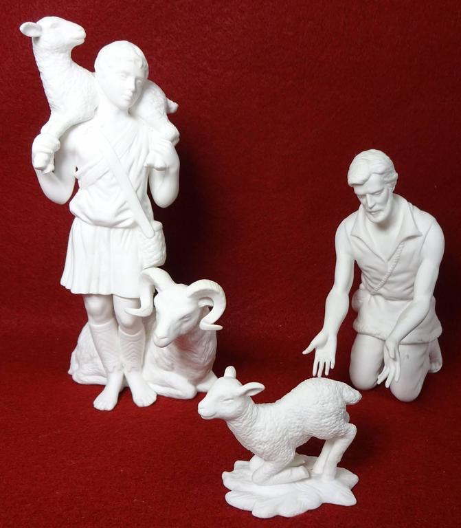 Lenox 12-Piece White Nativity Set, Holy Family 3 Kings, Shepherds and 4 ...