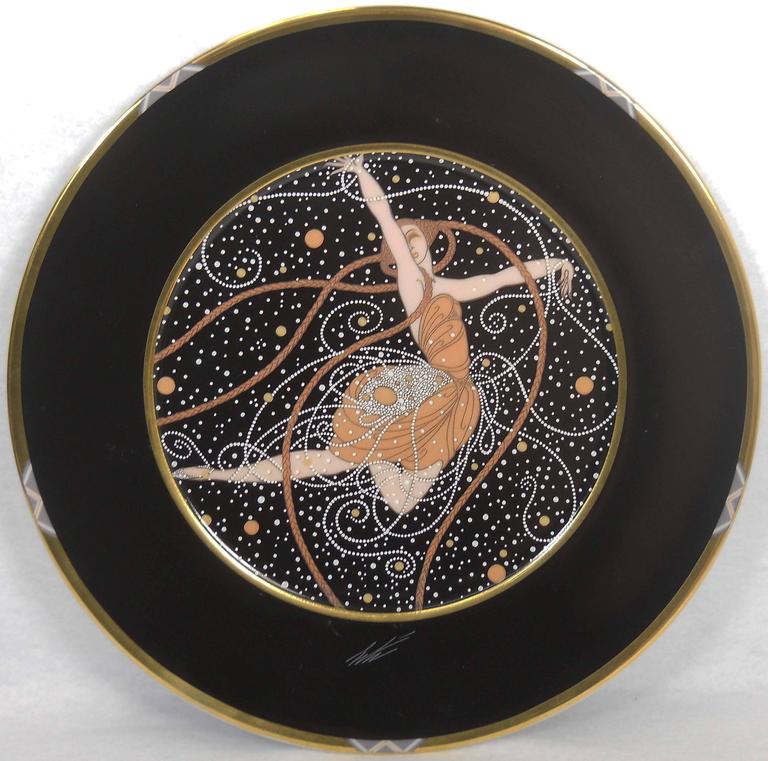 Erte ONDEE 12" buffet plate UH208 fine china West Germany at 1stDibs