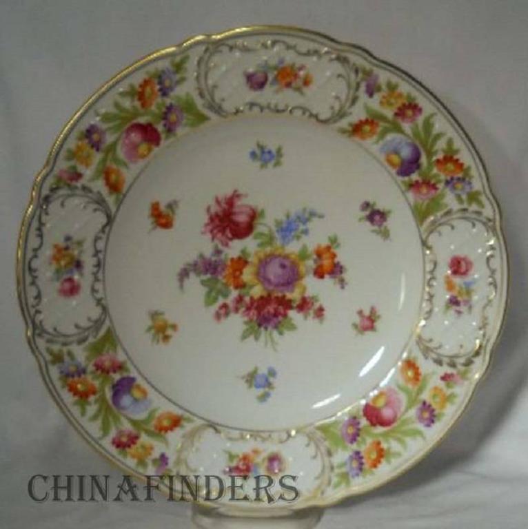Schumann China Empress Dresden Flowers Pattern 59-Piece Set Service for ...