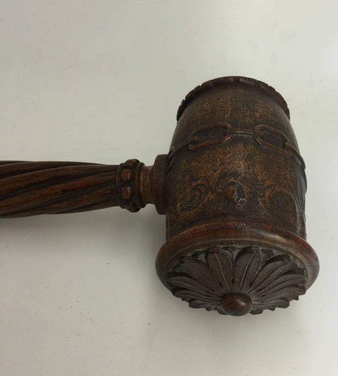 Victorian Ceremonial Wood Gavel, Late 19th Century at 1stDibs