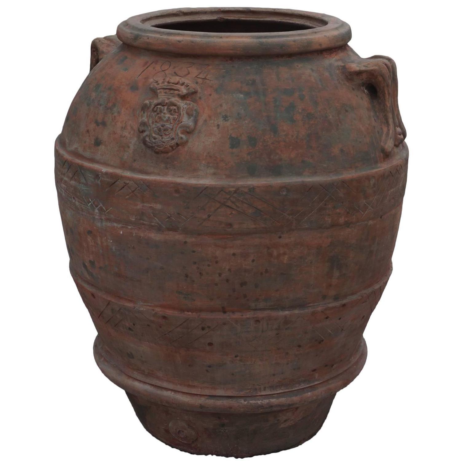 19th Century Large Tuscan Garden Jar Planters at 1stdibs