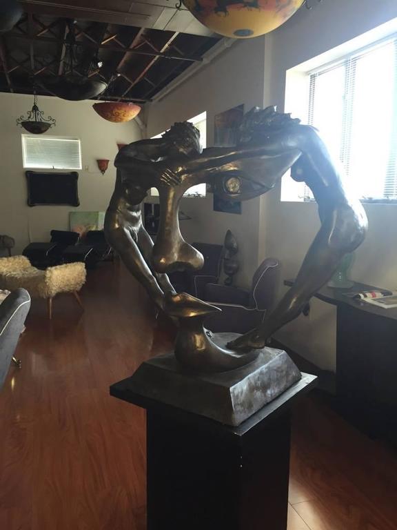 Bronze "We Two Together" Sculpture For Sale at 1stDibs