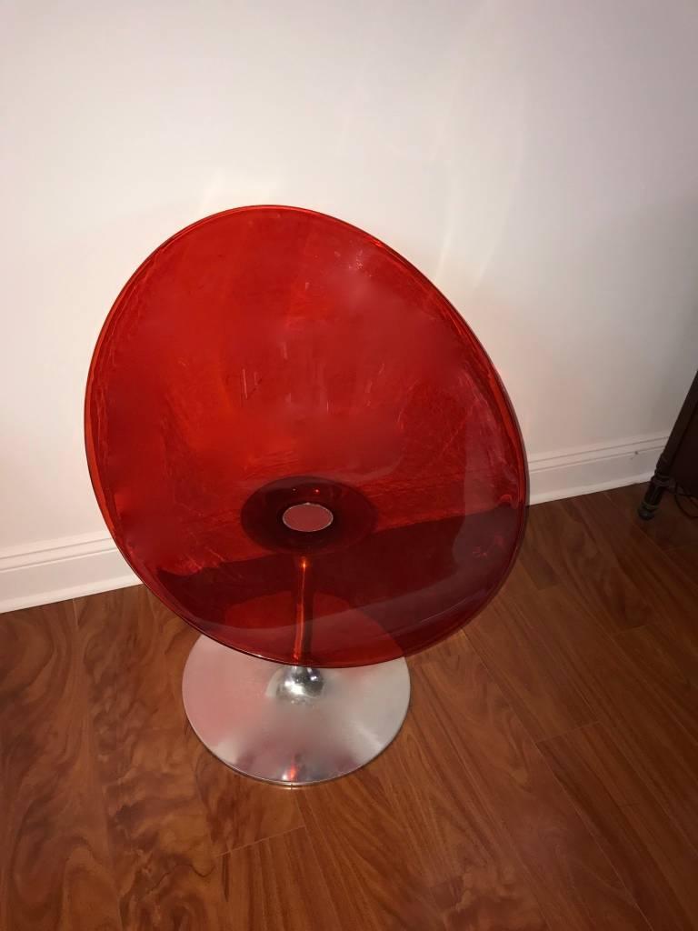 Set of Six Italian Mid-Century Philippe Starck for Kartell Acrylic Eroc ...