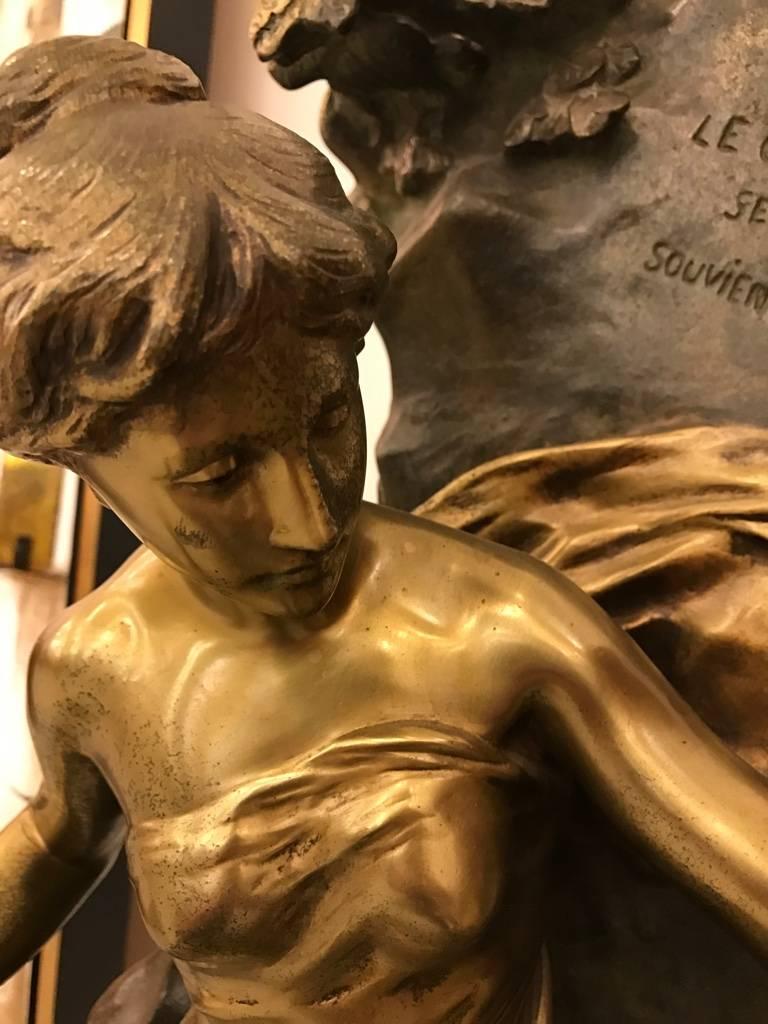 Bronze Sculpture "Memoria" Signed by Emile Louis Picault at 1stDibs