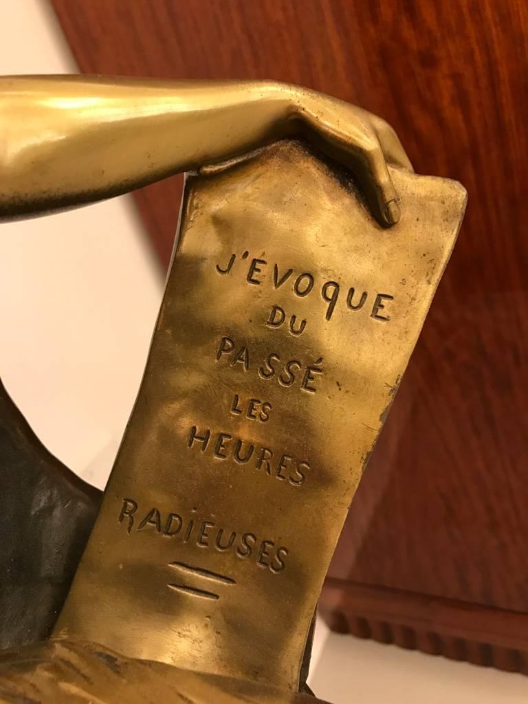 Bronze Sculpture "Memoria" Signed by Emile Louis Picault at 1stDibs