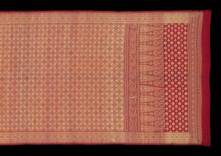 1920s-1940s Selendang Songket, Ceremonial Shawl For Sale at 1stDibs