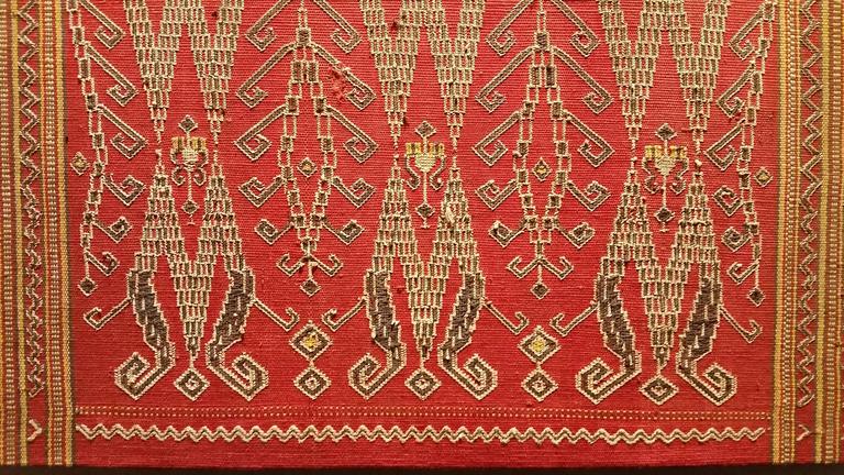 1940s Kain Kebat Sungkit with Frame For Sale at 1stDibs