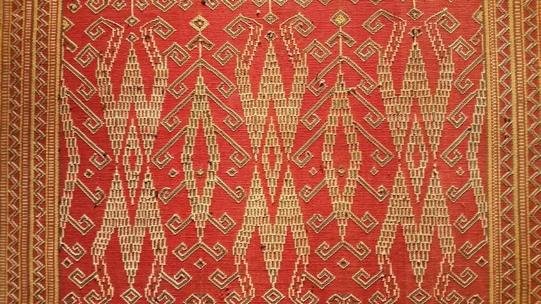1940s Kain Kebat Sungkit with Frame For Sale at 1stDibs