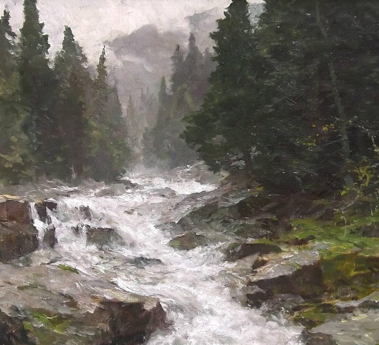 Alpine Painting by German Painter Edward Harrison Compton For Sale at ...