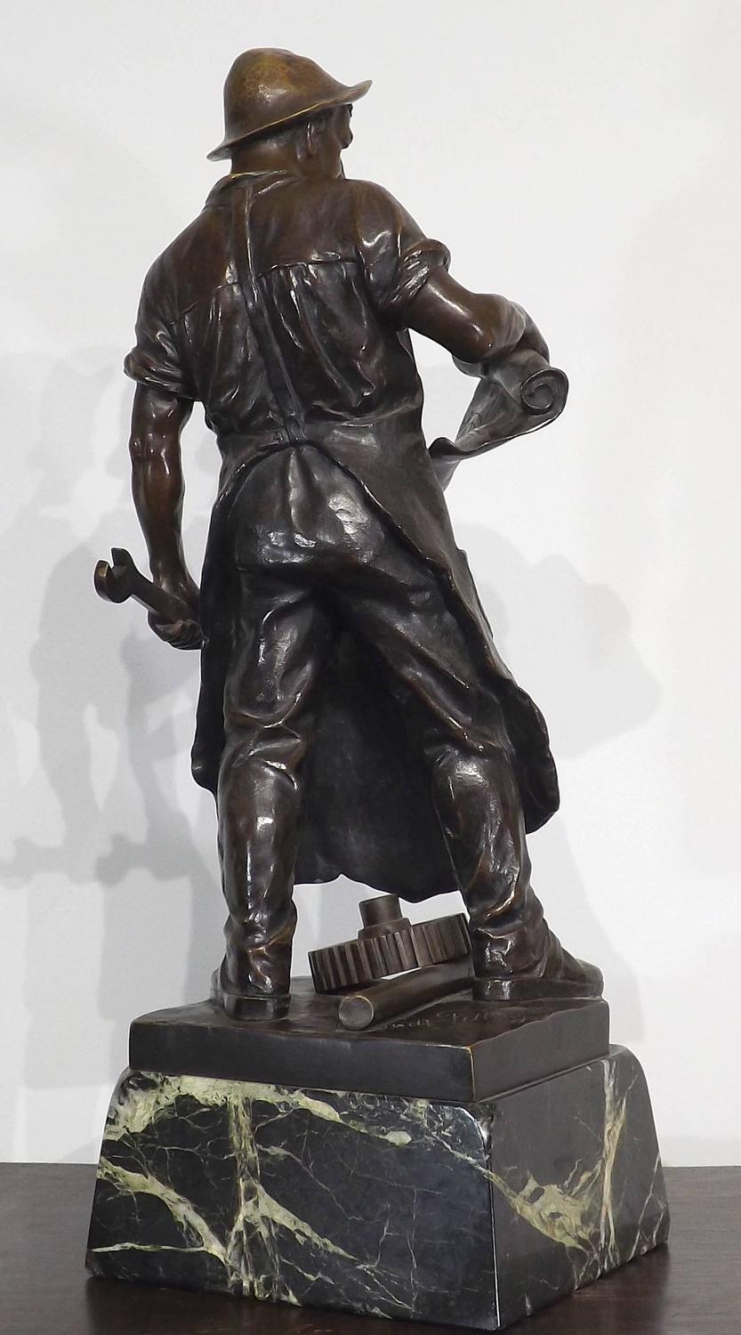 'The Engineer' Bronze Sculpture by Julius Schmidt-Felling at 1stdibs