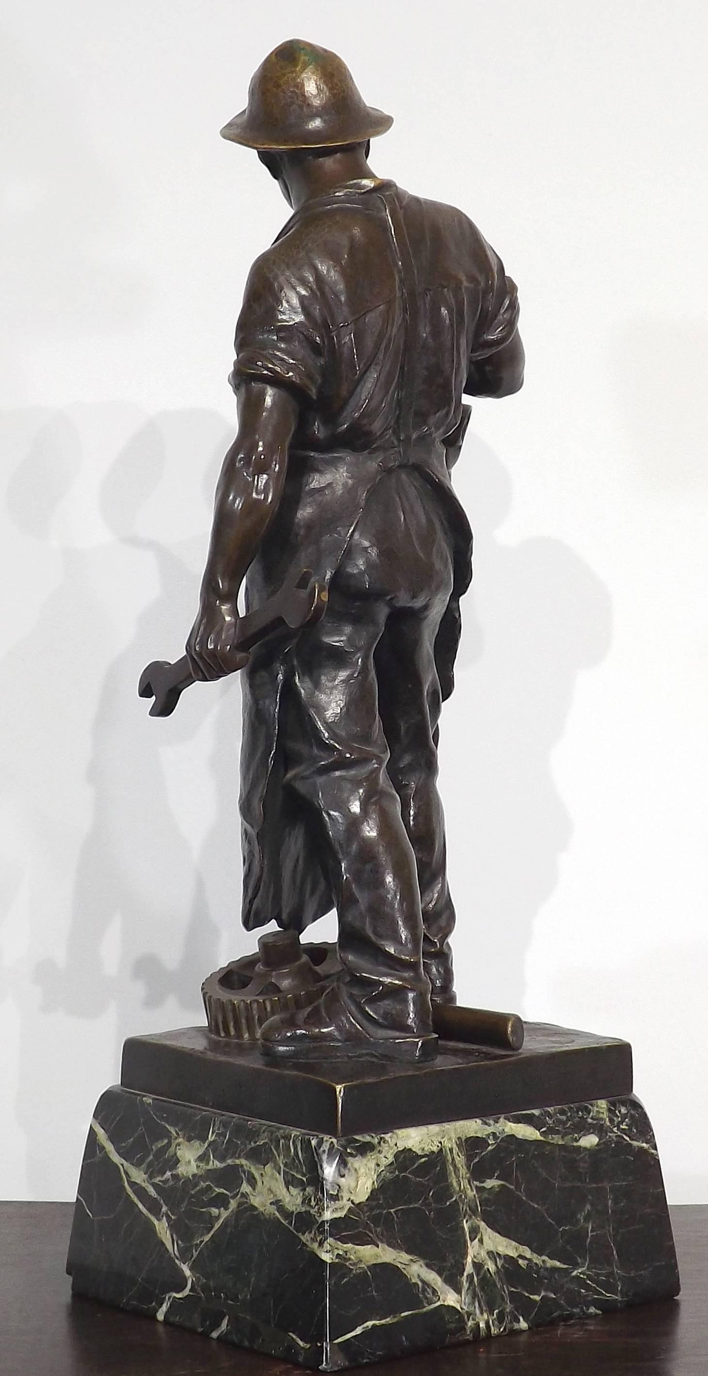'The Engineer' Bronze Sculpture by Julius Schmidt-Felling at 1stDibs ...